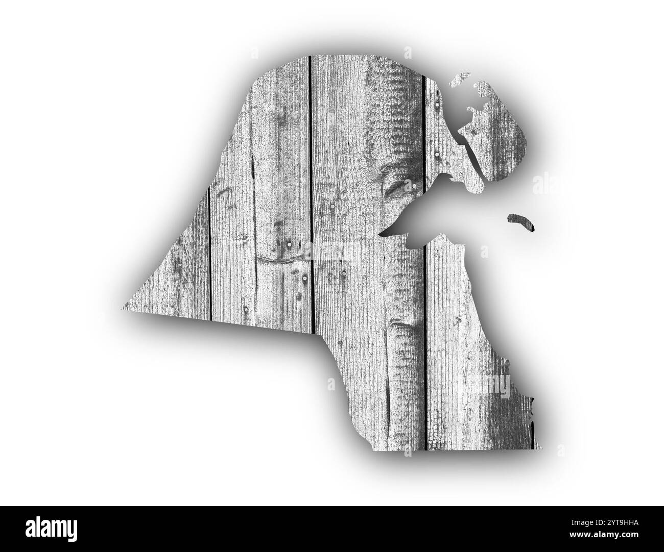 Country kuwait map hi-res stock photography and images - Alamy