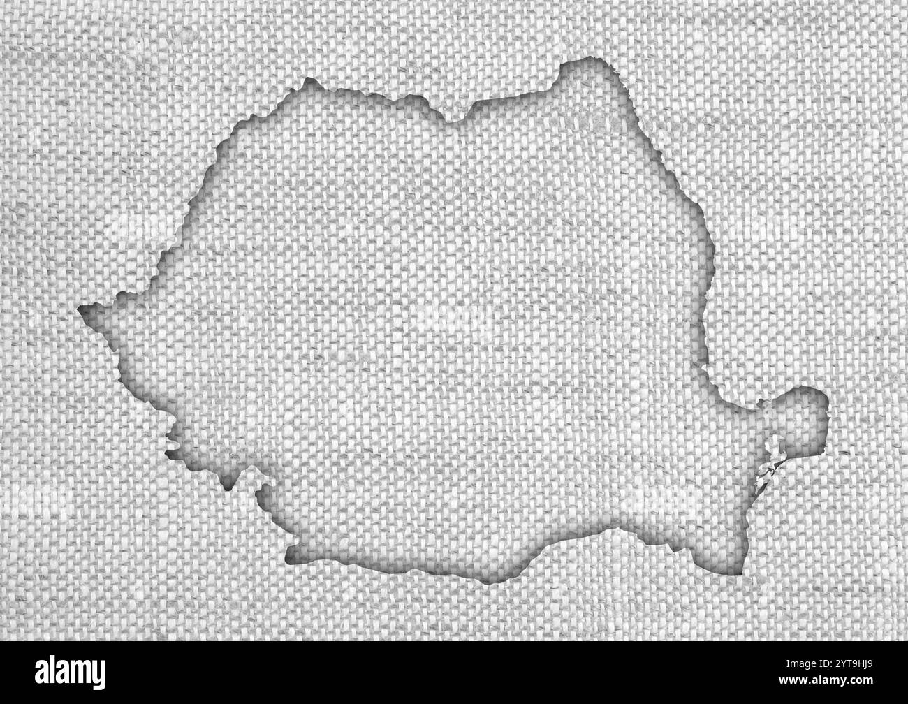 Map of Romania on texture Stock Photo - Alamy