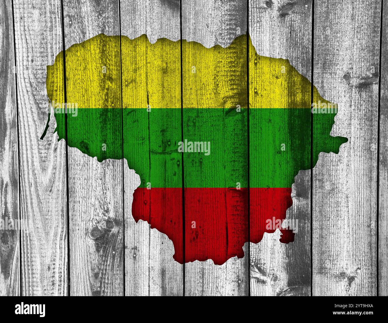 Lithuania outline silhouette map hi-res stock photography and images ...