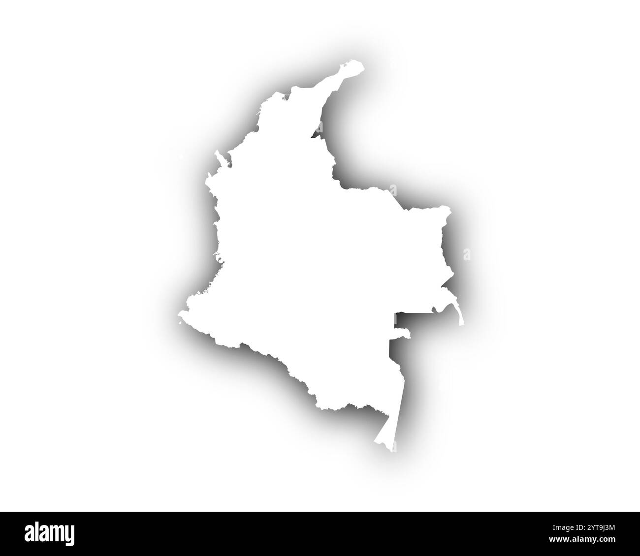 Map of colombia Cut Out Stock Images & Pictures - Alamy