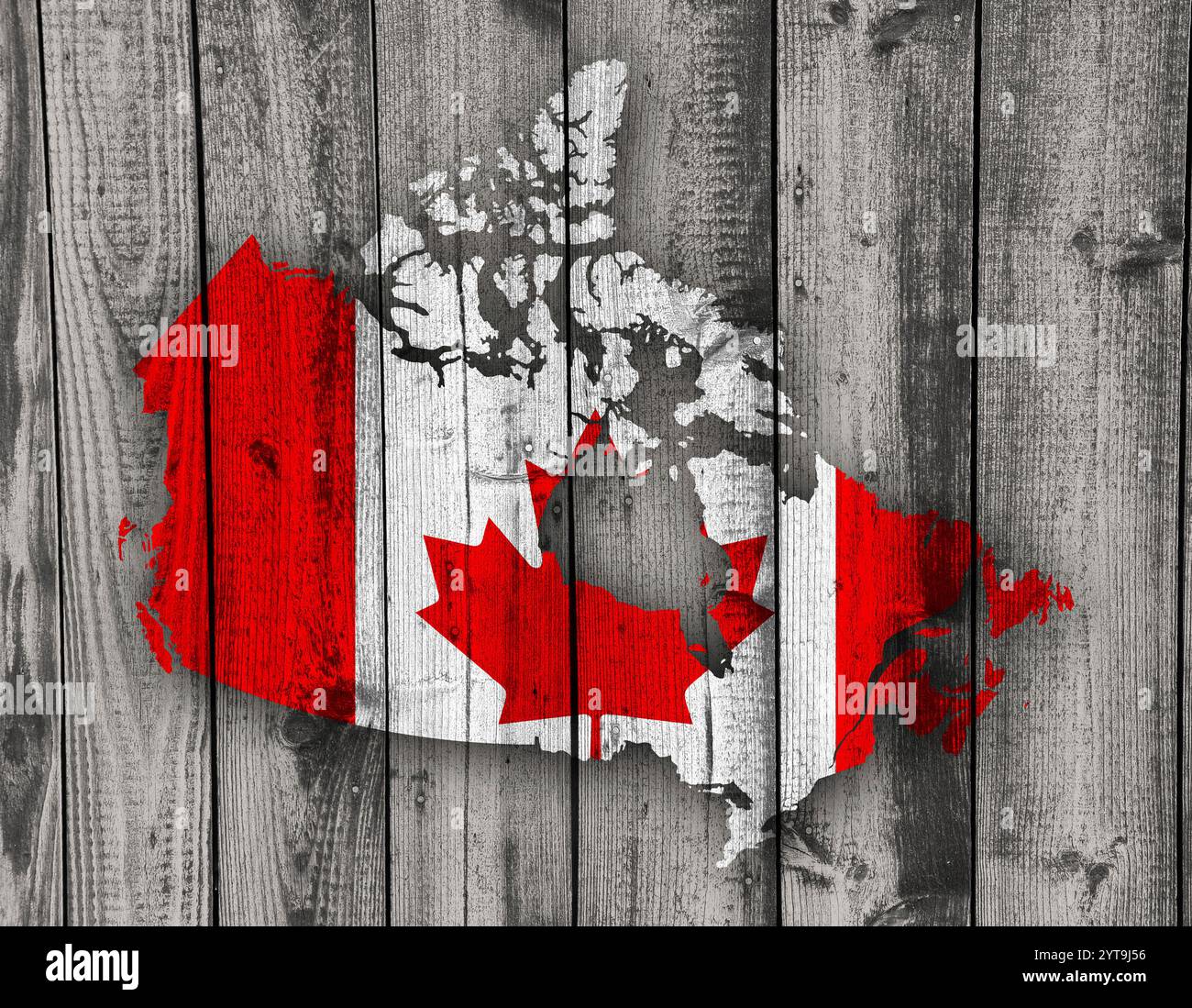 Canada flag outline hi-res stock photography and images - Alamy
