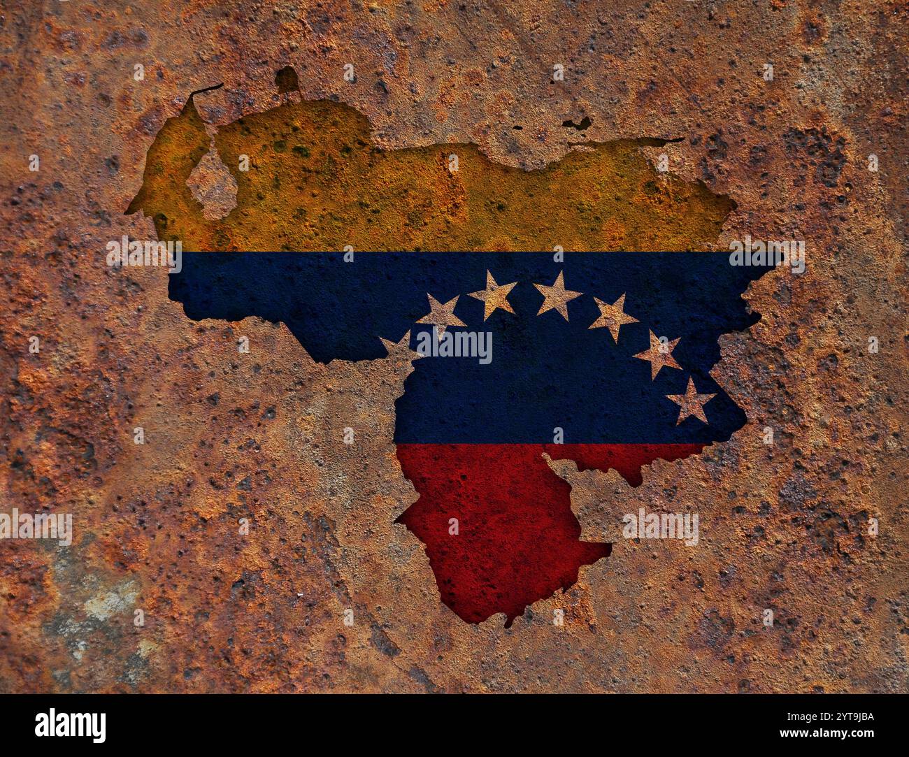 Venezuela outline map hi-res stock photography and images - Alamy