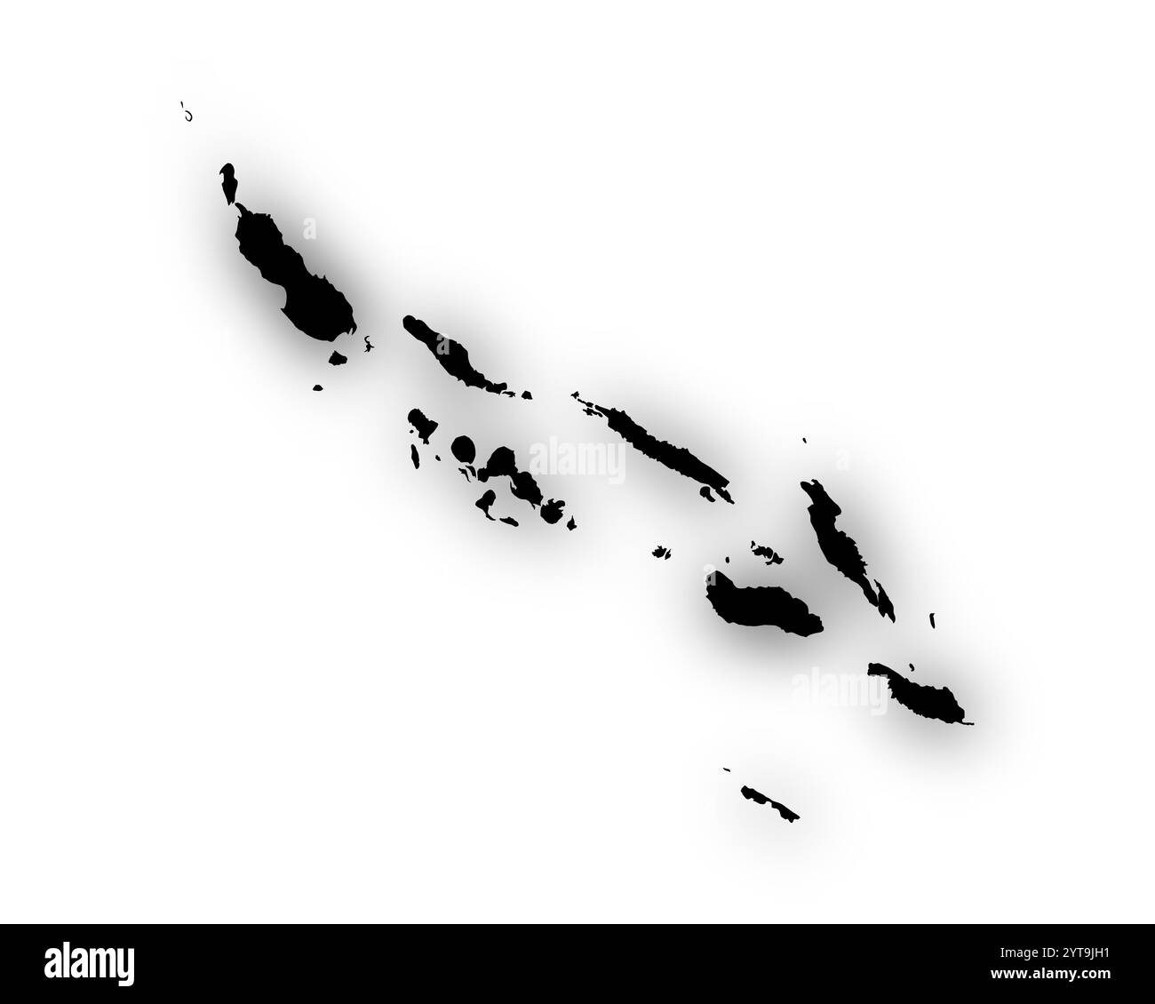 Map of the solomon islands hi-res stock photography and images - Alamy
