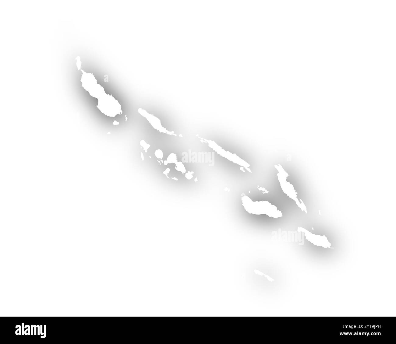 Map of the solomon islands with shadows hi-res stock photography and ...
