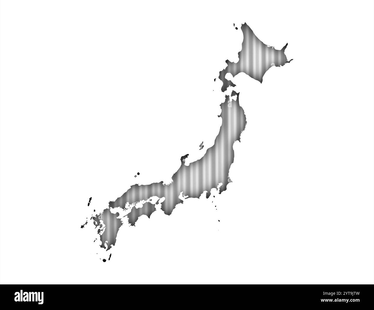 Outline map japan Black and White Stock Photos & Images - Alamy