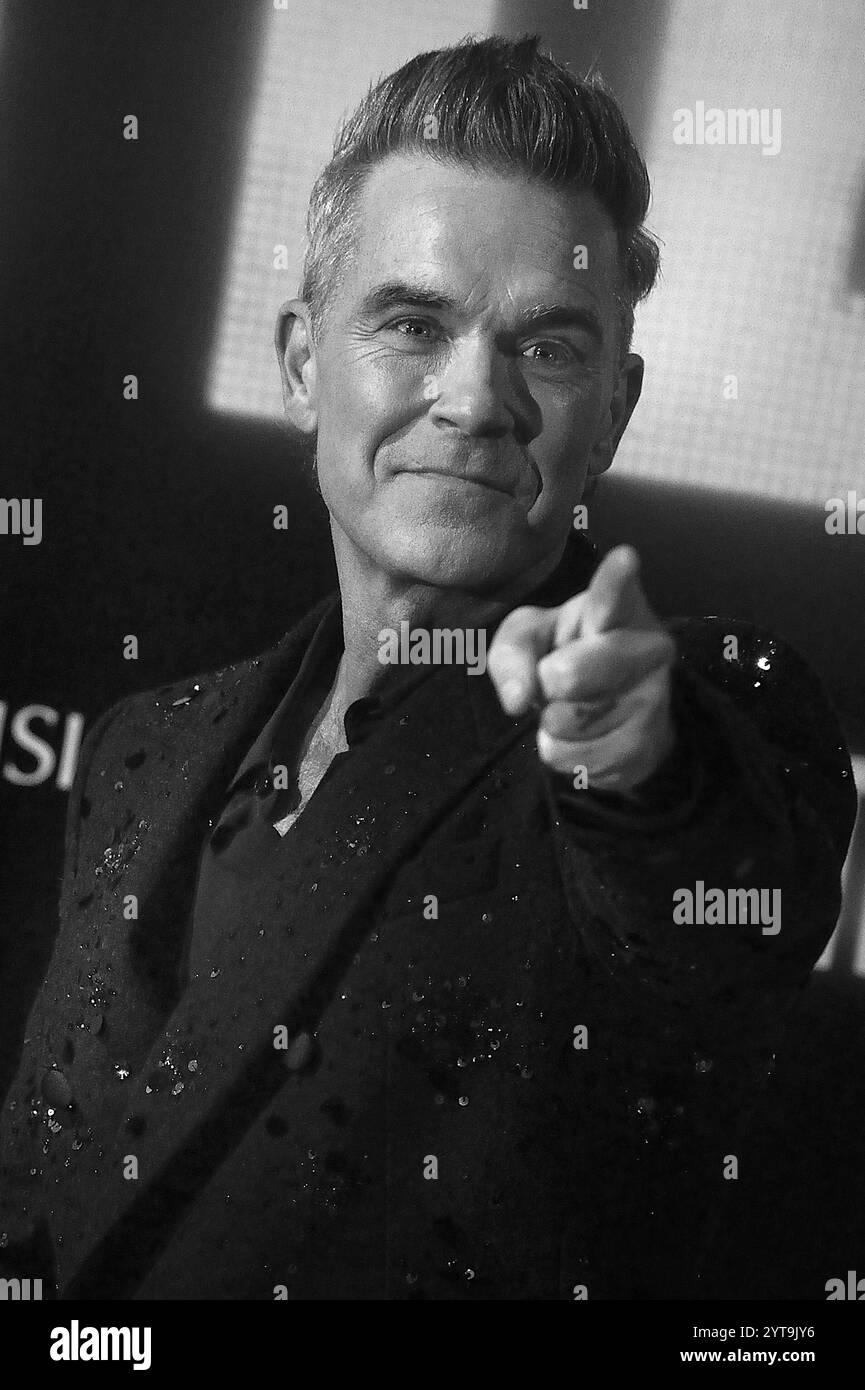 Rome, Italy. 6th Dec, 2024. ROME, ITALY - DECEMBER 6: Robbie Williams ...