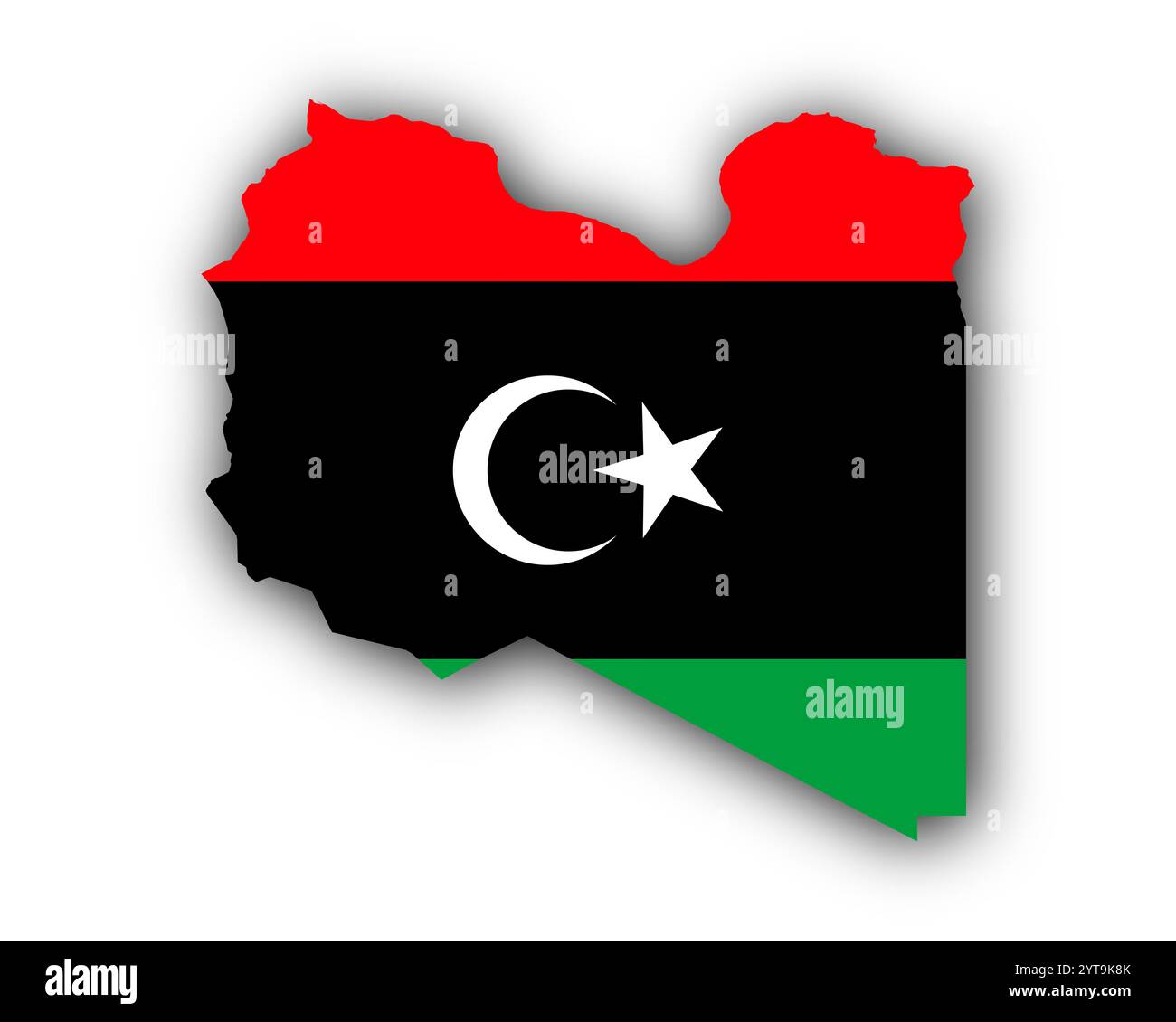 Libya flag illustrations hi-res stock photography and images - Alamy