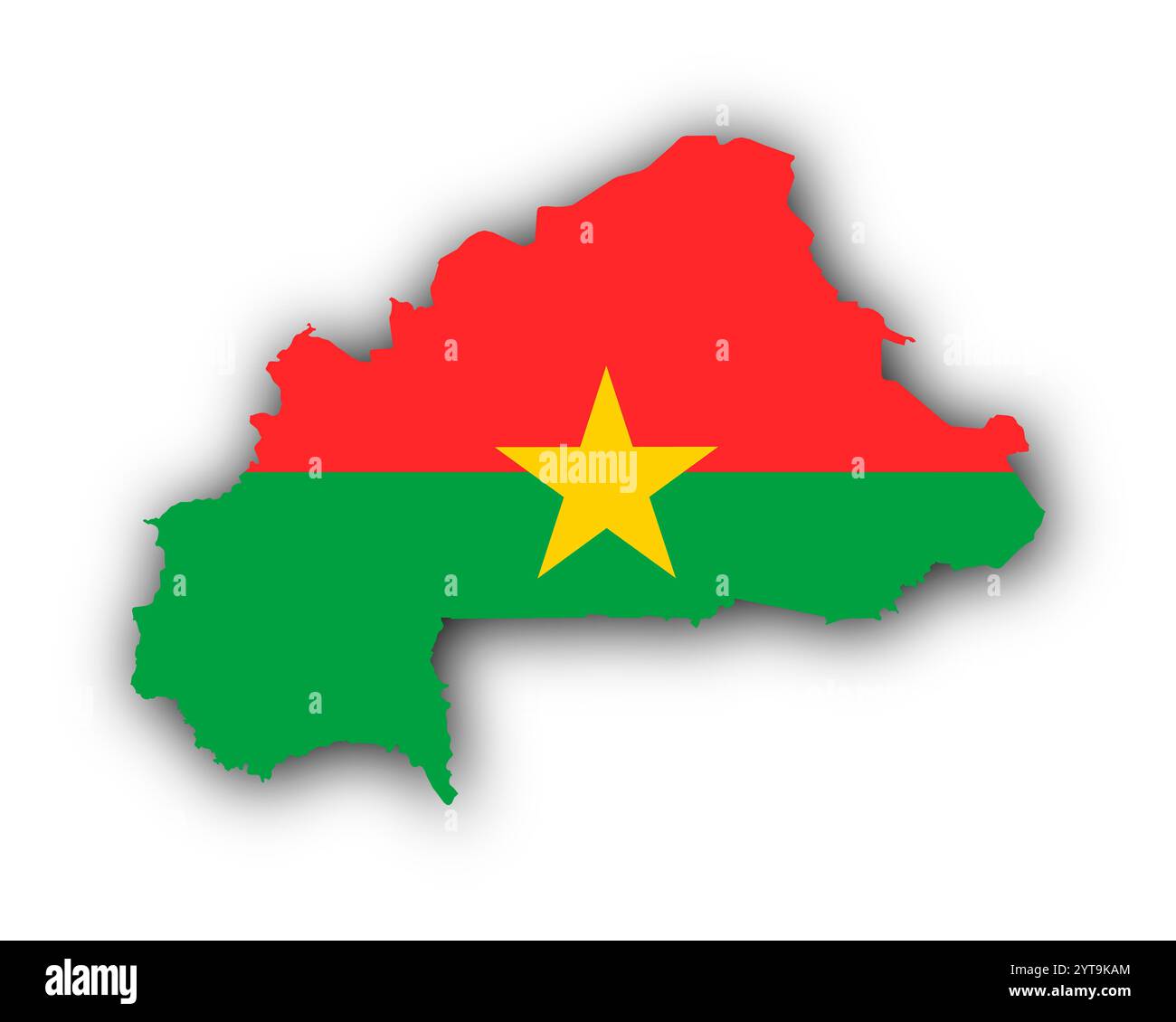 Map and flag of burkina faso hi-res stock photography and images - Alamy