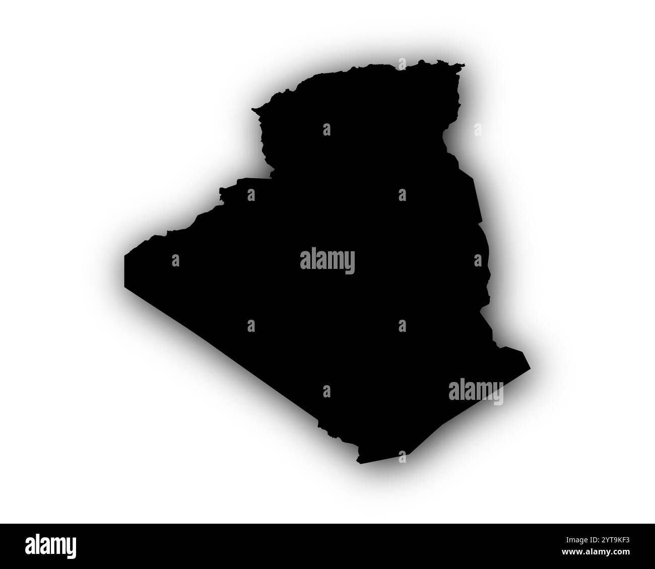 Algeria map Black and White Stock Photos & Images - Alamy