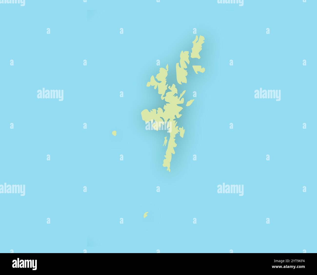 Shetland island map hi-res stock photography and images - Alamy