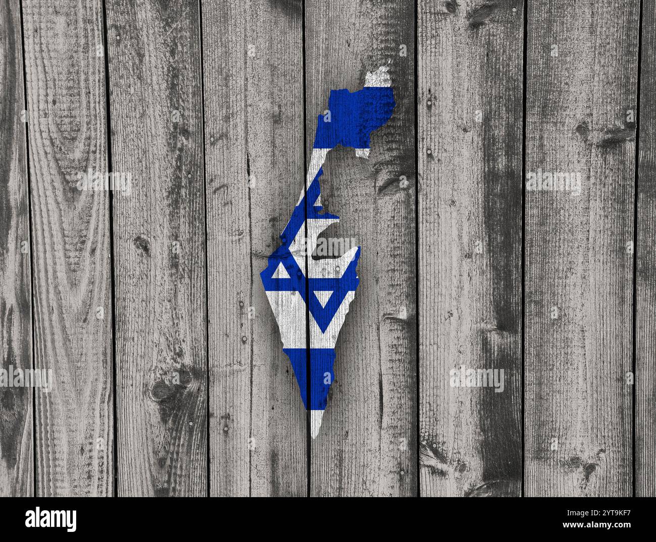 Map and flag of israel on weathered wood hi-res stock photography and ...