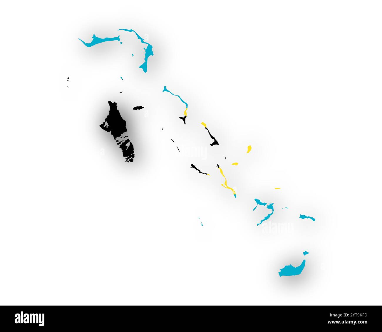 Map of bahamas hi-res stock photography and images - Alamy