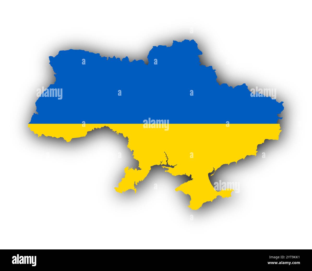 Map flag ukraine Cut Out Stock Images & Pictures - Alamy