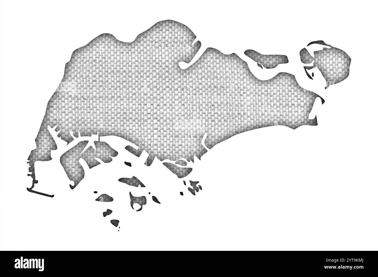 Fabric texture silhouette Cut Out Stock Images & Pictures - Alamy