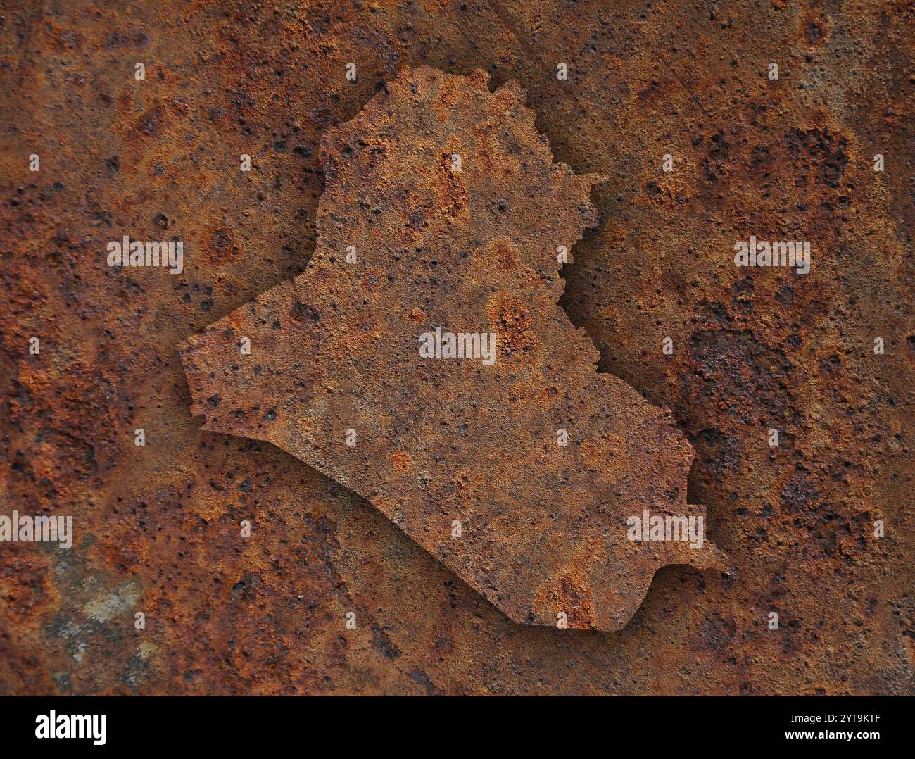 Iraq map vintage hi-res stock photography and images - Alamy