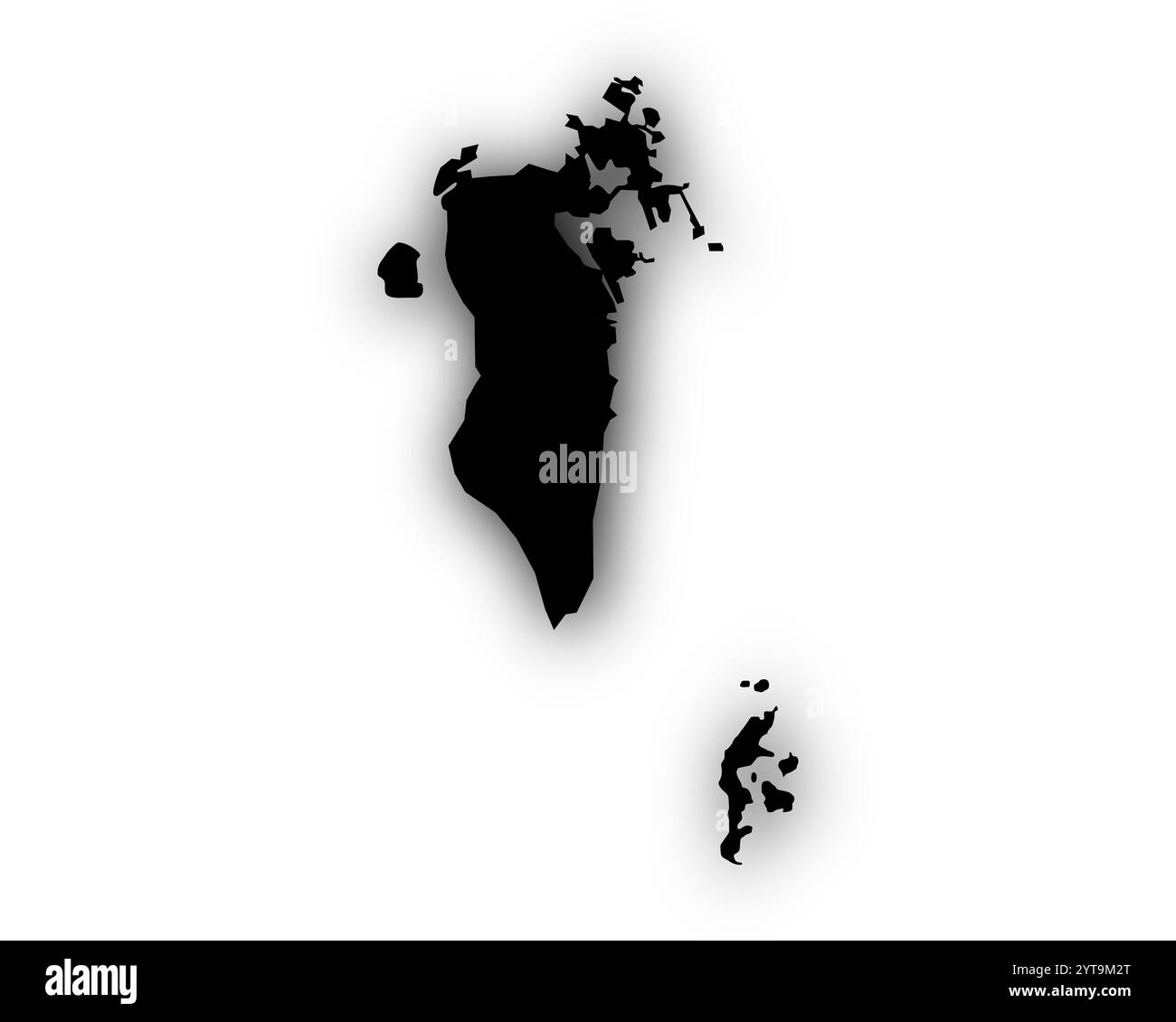 Bahrain map Black and White Stock Photos & Images - Alamy