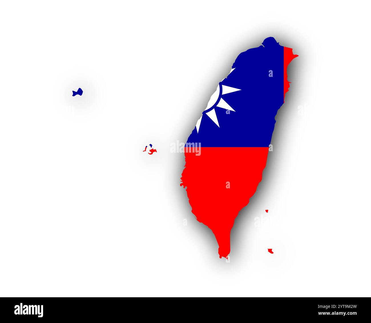 Taiwan flag map hi-res stock photography and images - Alamy