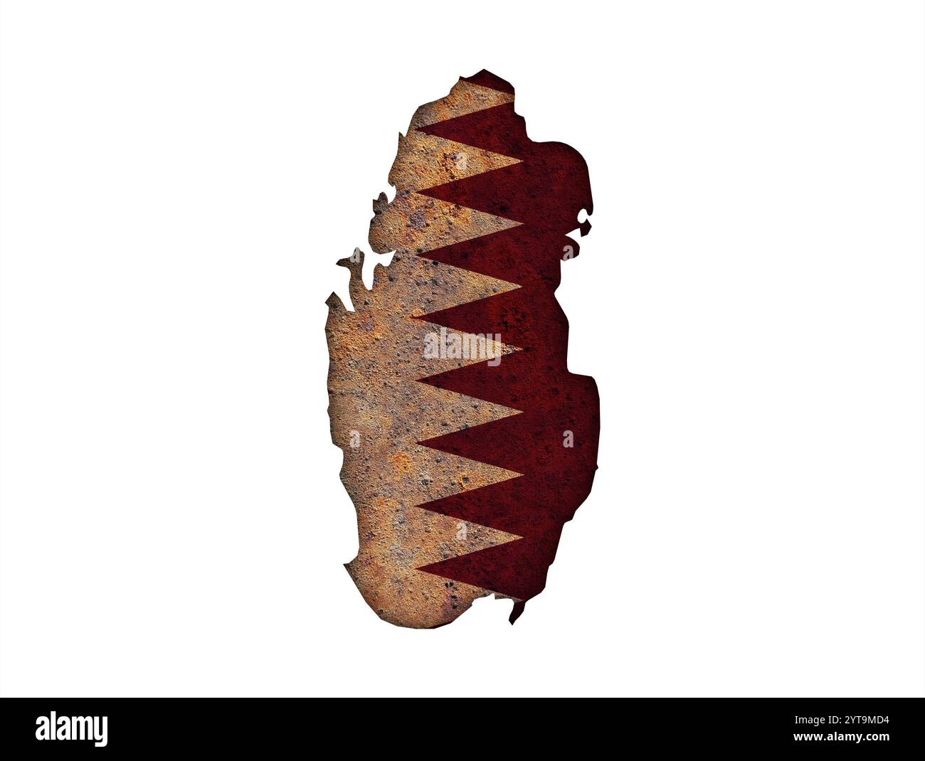 Flag map of qatar hi-res stock photography and images - Alamy