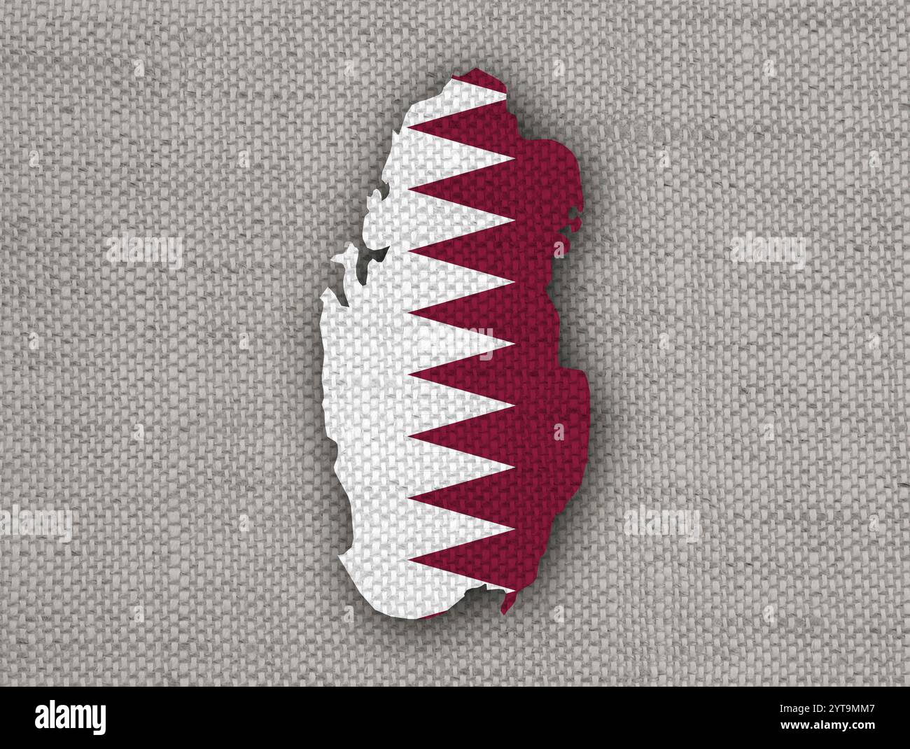 Fabric qatar flag hi-res stock photography and images - Alamy
