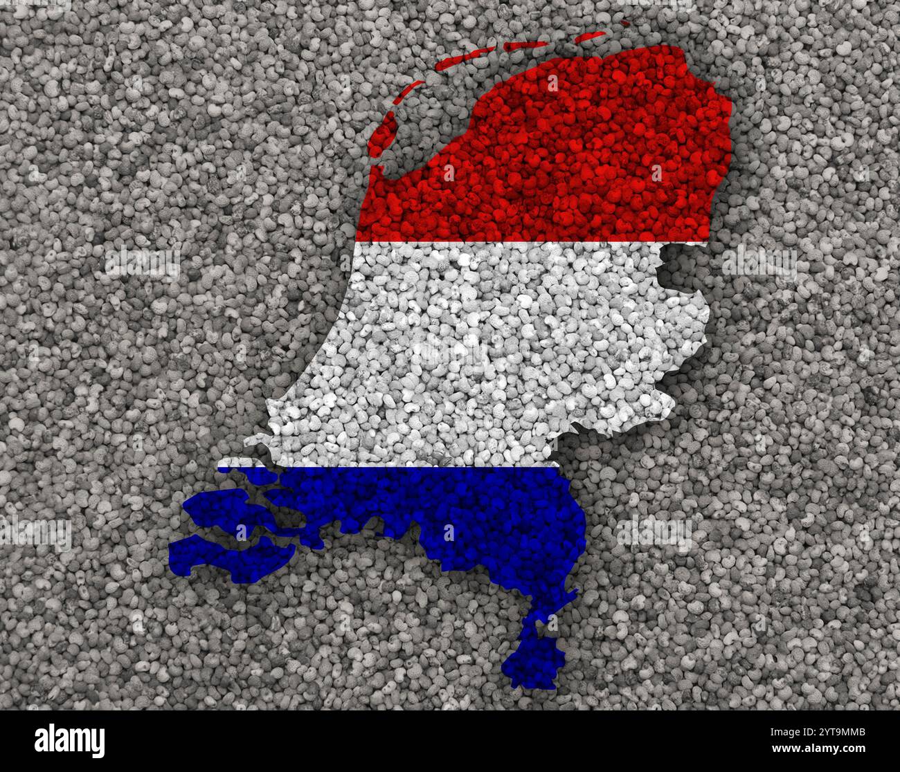 Map of the Netherlands on texture Stock Photo - Alamy