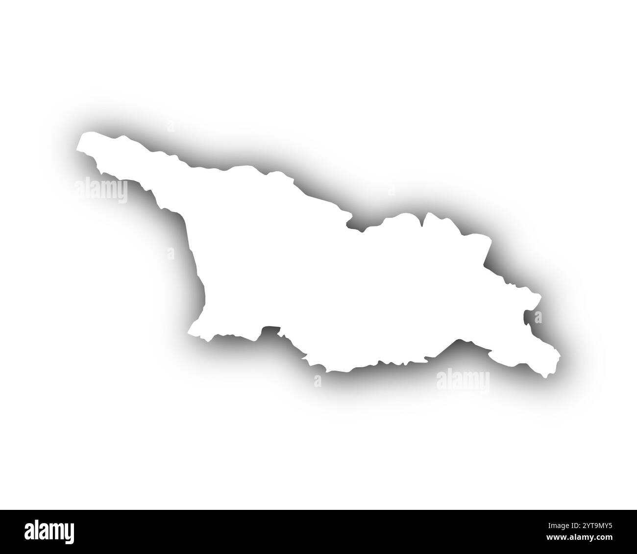 White georgia map hi-res stock photography and images - Alamy