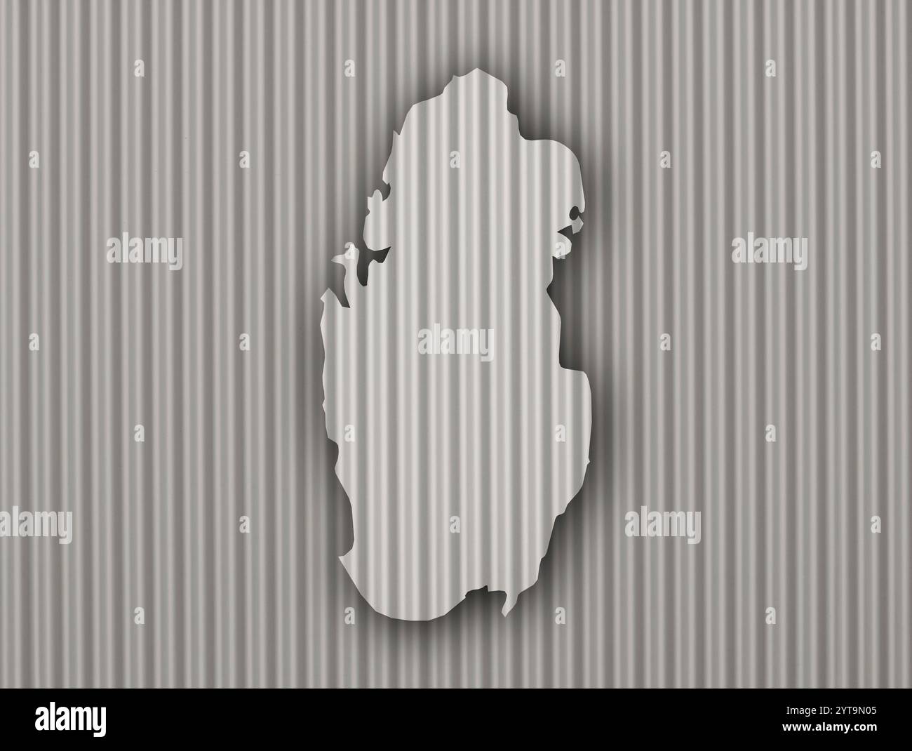 Map of qatar with shadow hi-res stock photography and images - Alamy