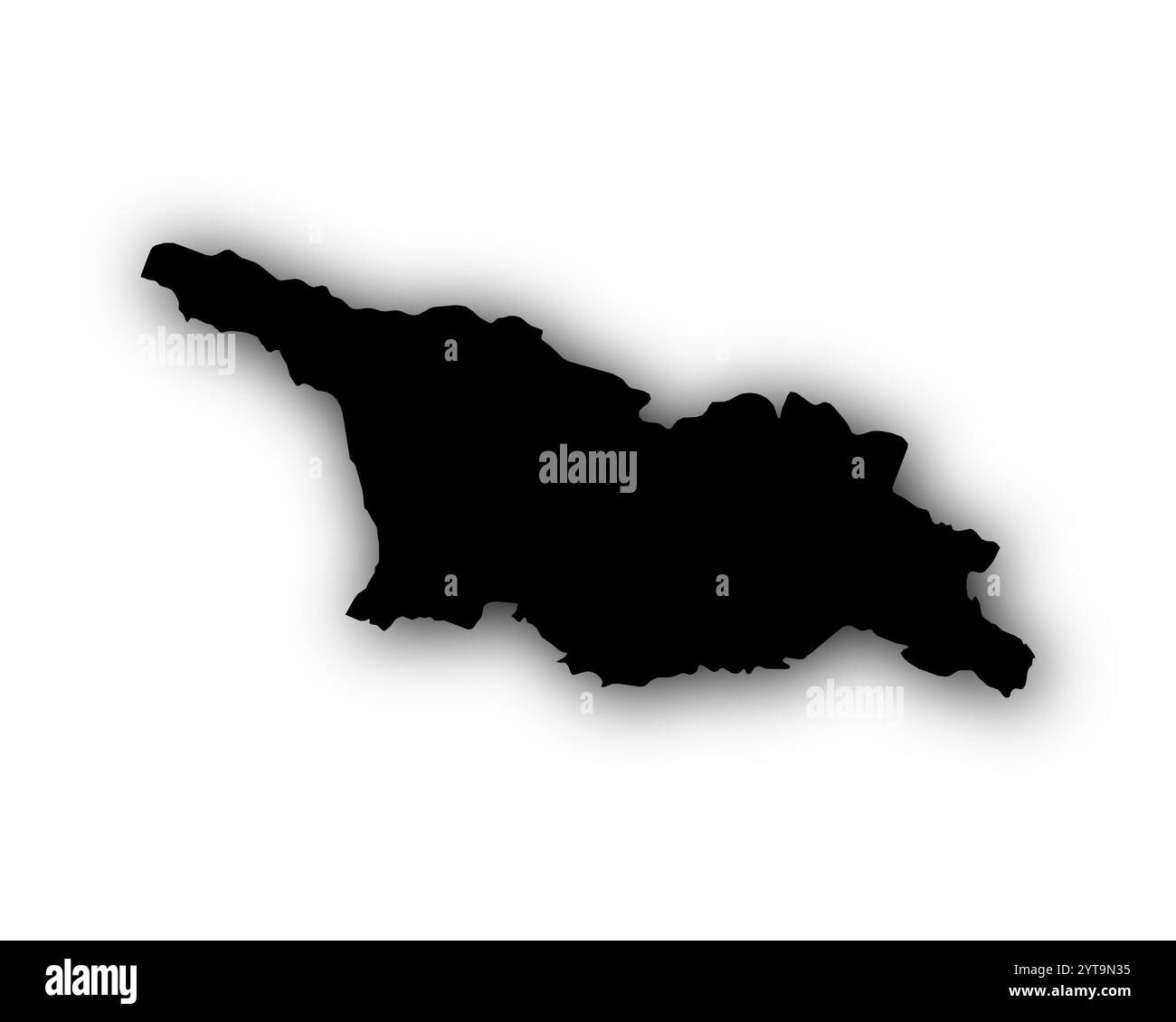 White georgia map hi-res stock photography and images - Alamy