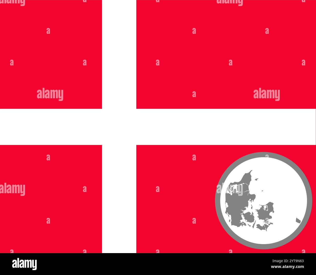Denmark map flag hi-res stock photography and images - Alamy