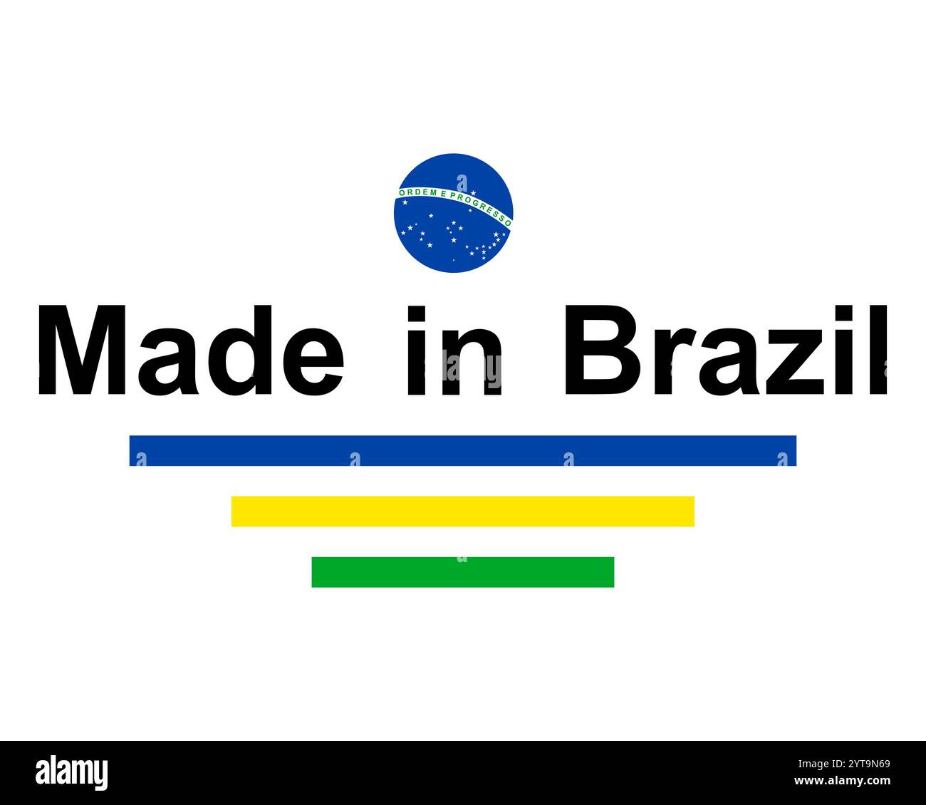 Made in Brazil quality seal Stock Photo - Alamy