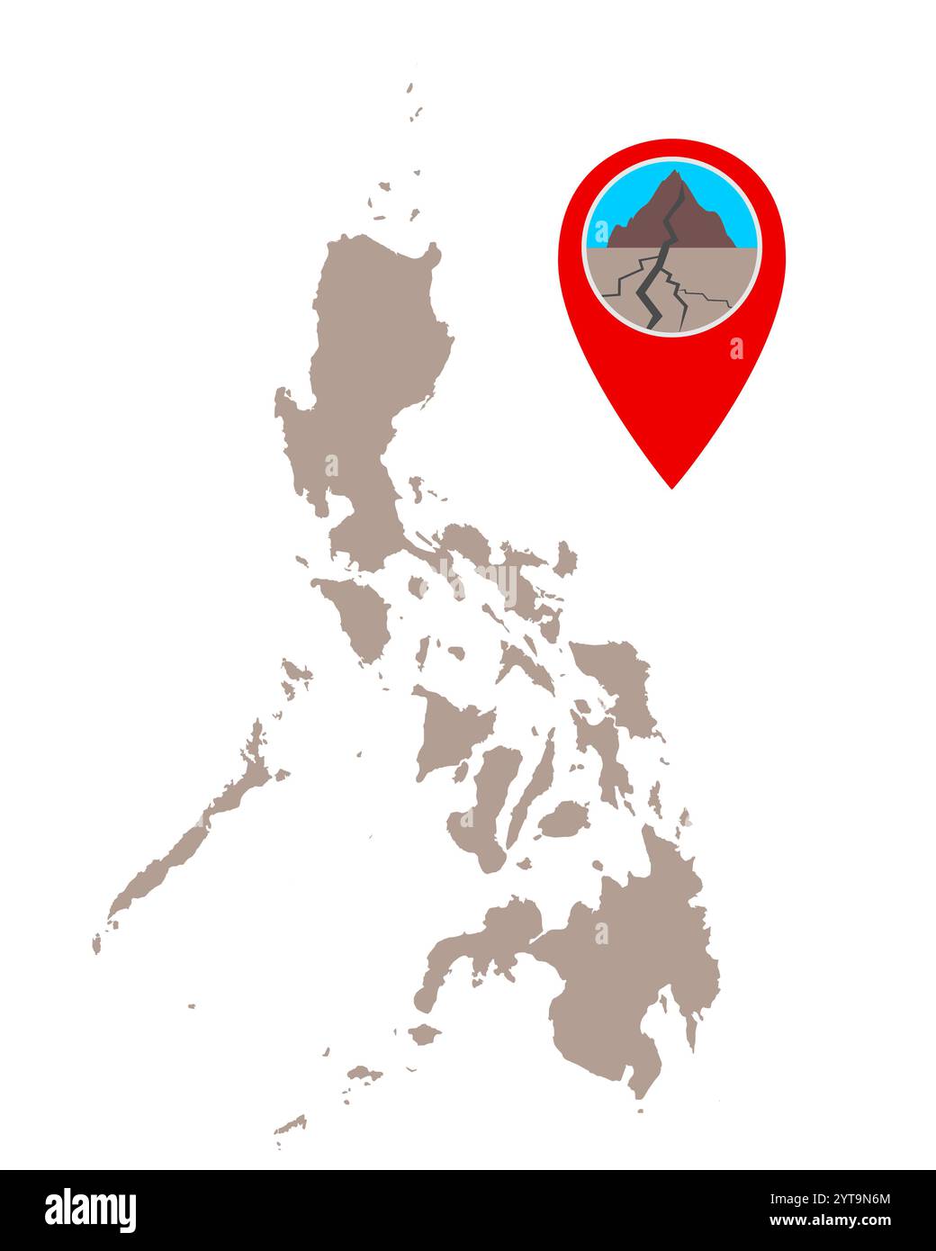 Map pin symbol mountain hi-res stock photography and images - Alamy