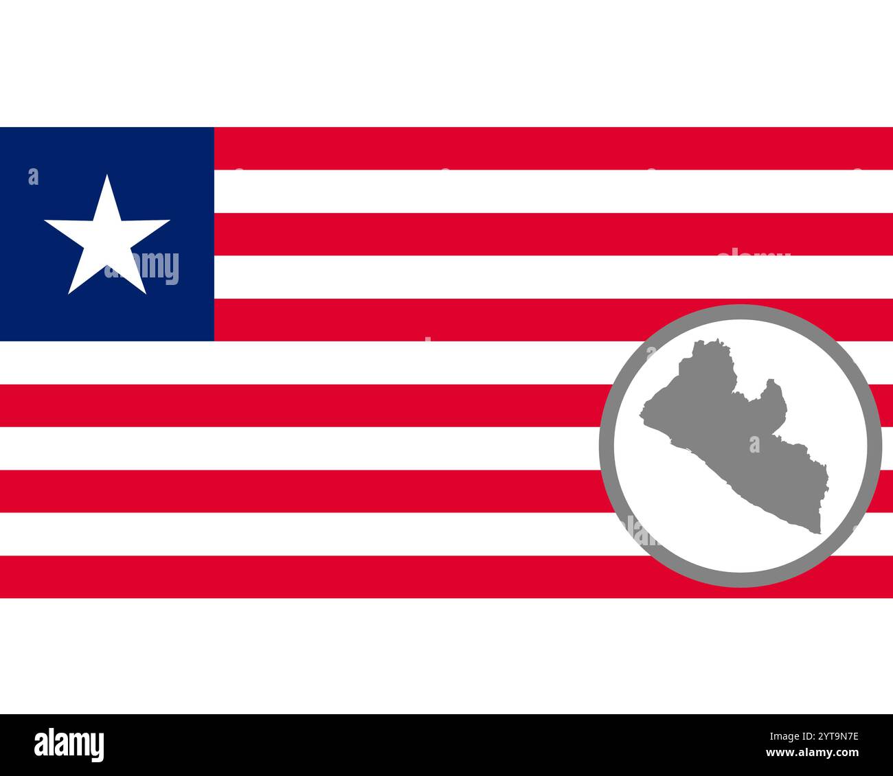 Liberia outline map hi-res stock photography and images - Alamy
