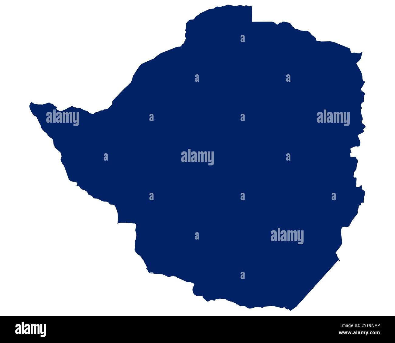 Map of zimbabwe hi-res stock photography and images - Alamy