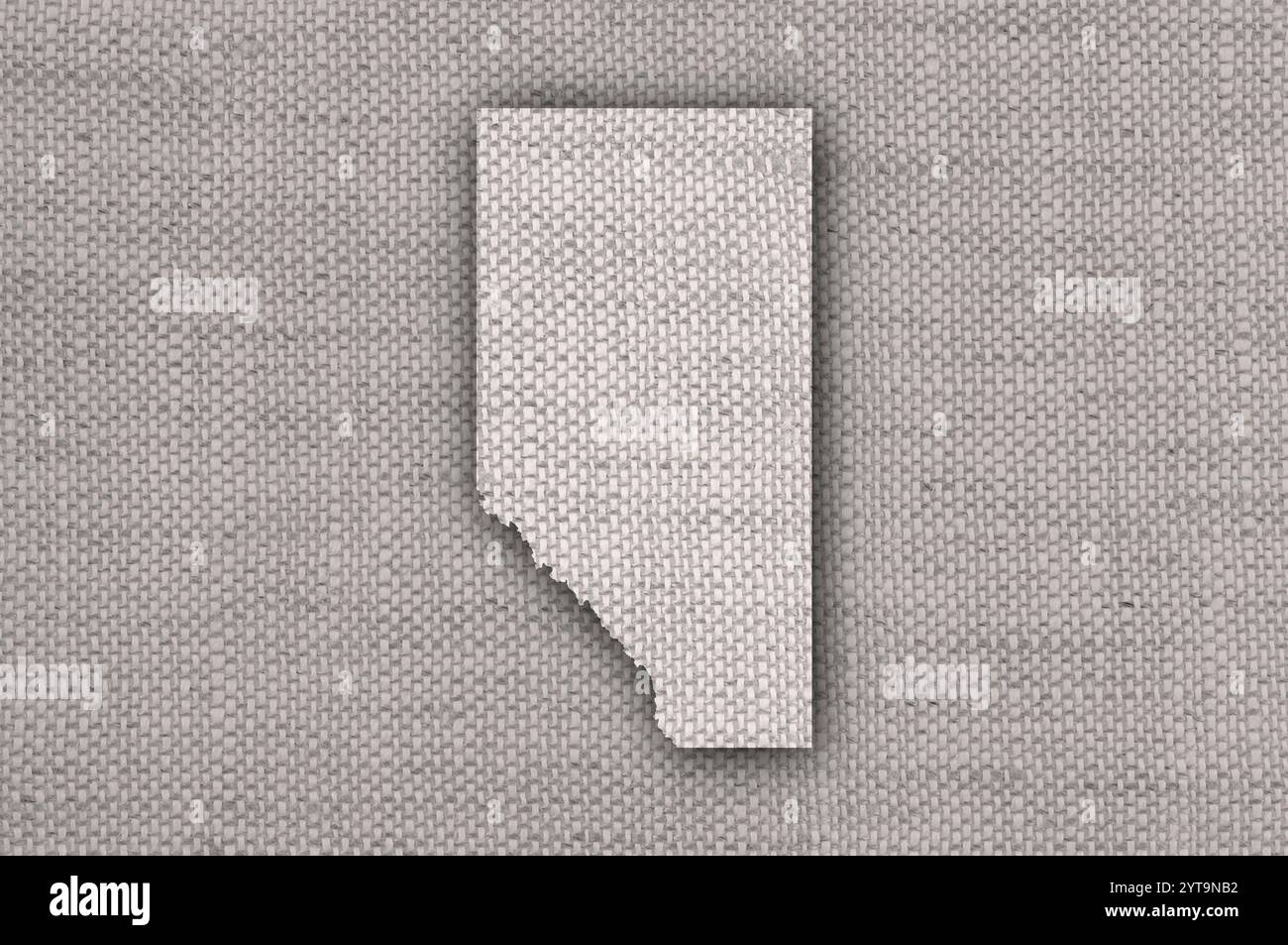 Map of Alberta on old linen Stock Photo - Alamy