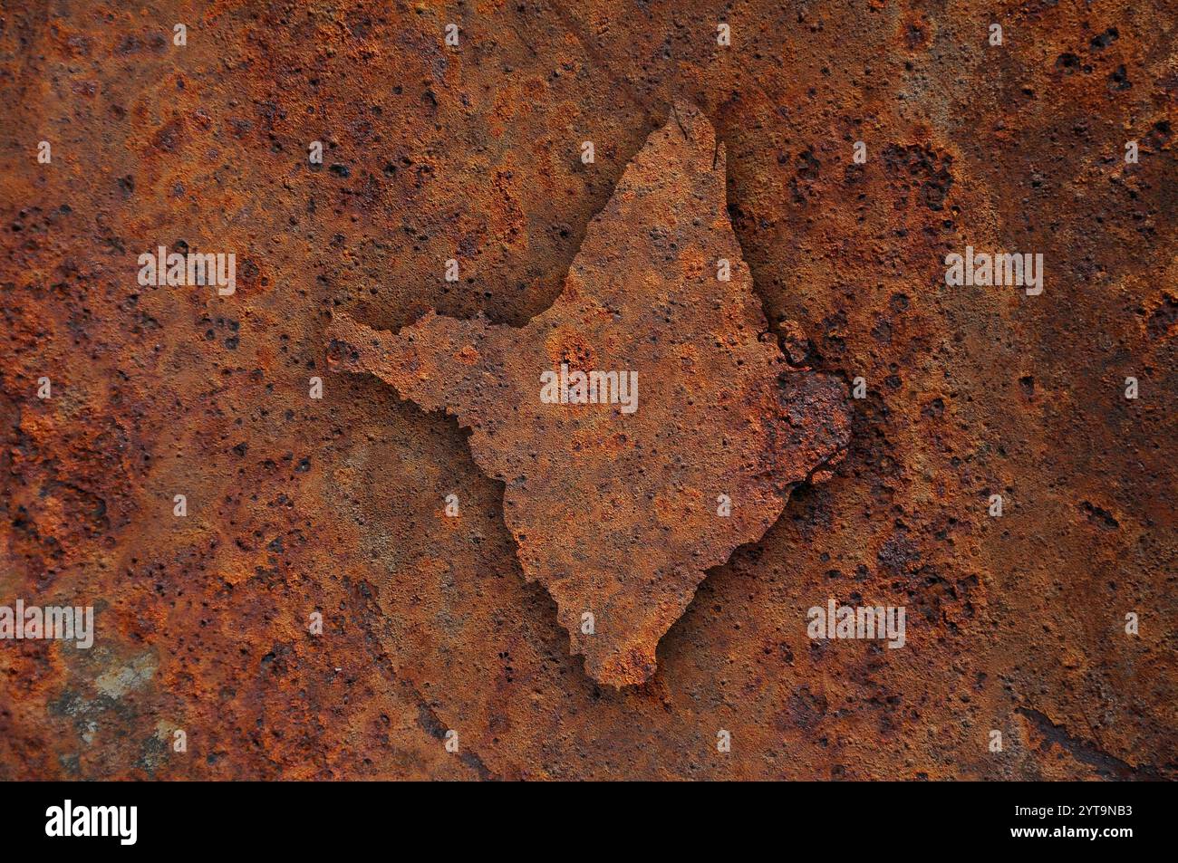 Map of amapa on rusty metal hi-res stock photography and images - Alamy