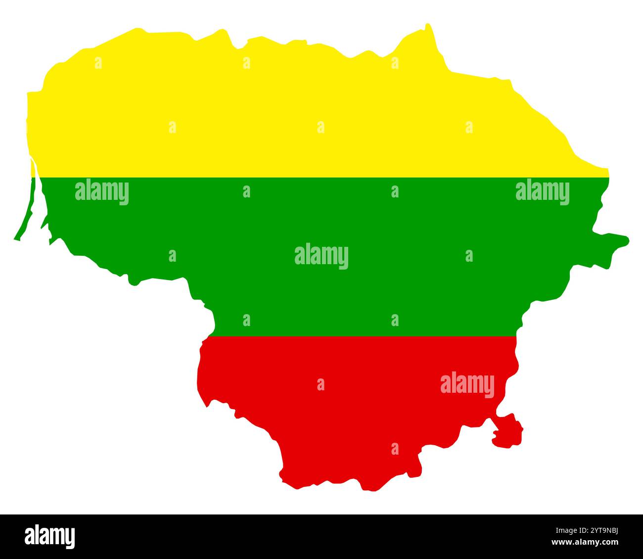 Flag in map of Lithuania Stock Photo - Alamy