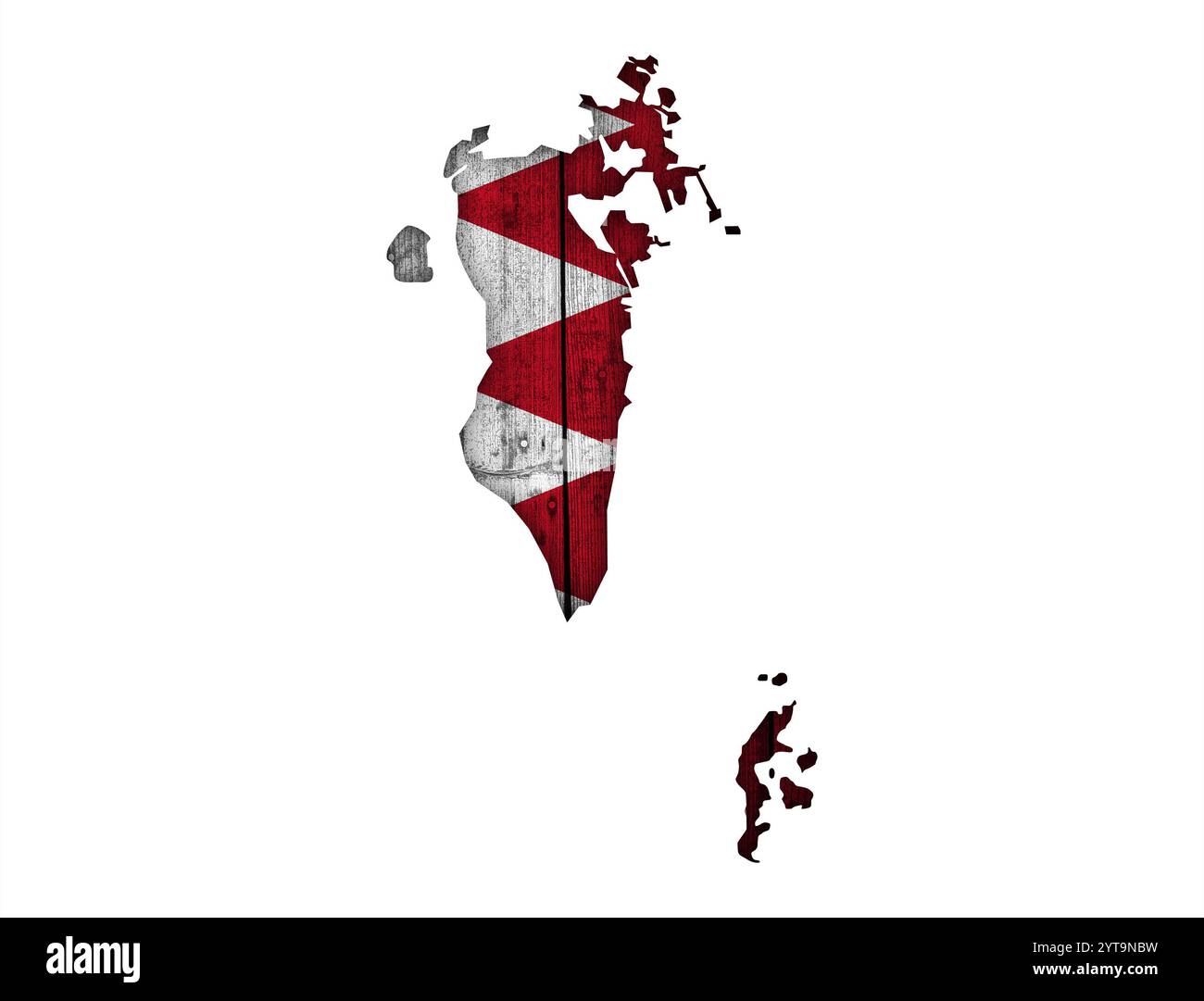Map and flag of Bahrain on weathered wood Stock Photo - Alamy