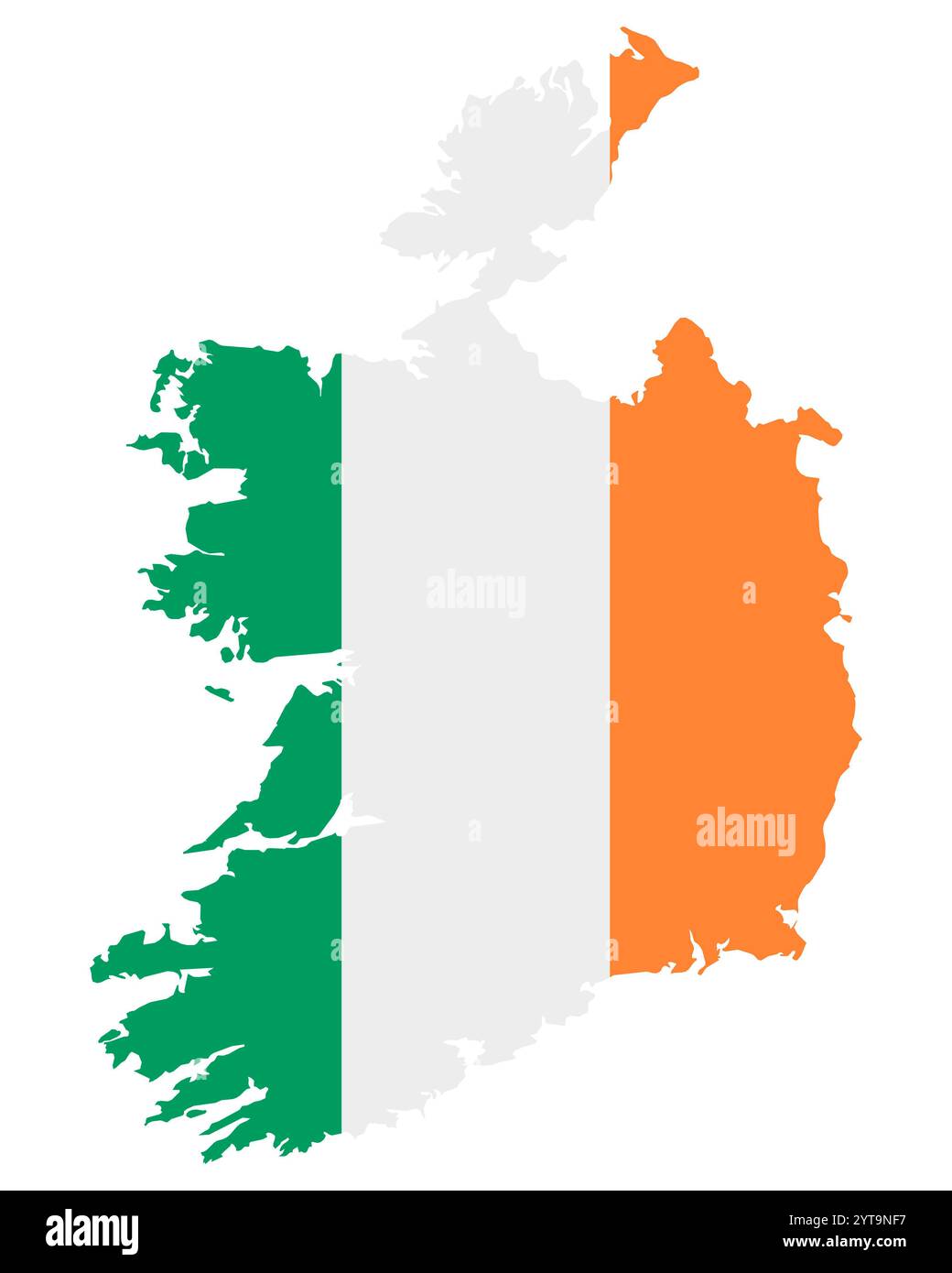 Map ireland flag hi-res stock photography and images - Alamy