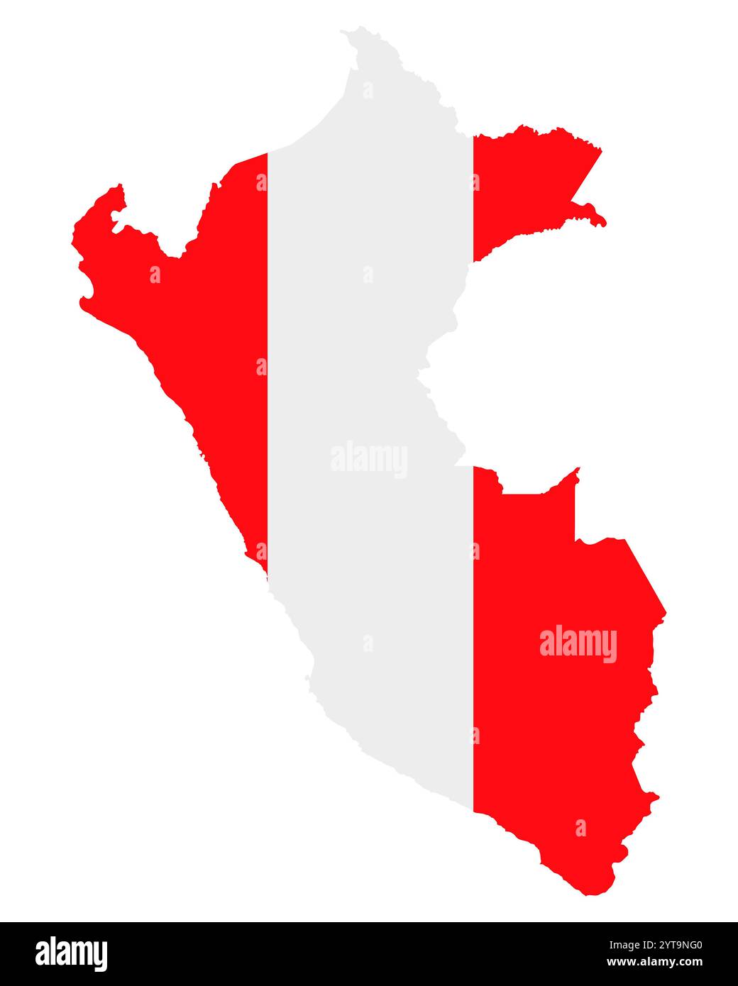 Peru map map in Cut Out Stock Images & Pictures - Alamy