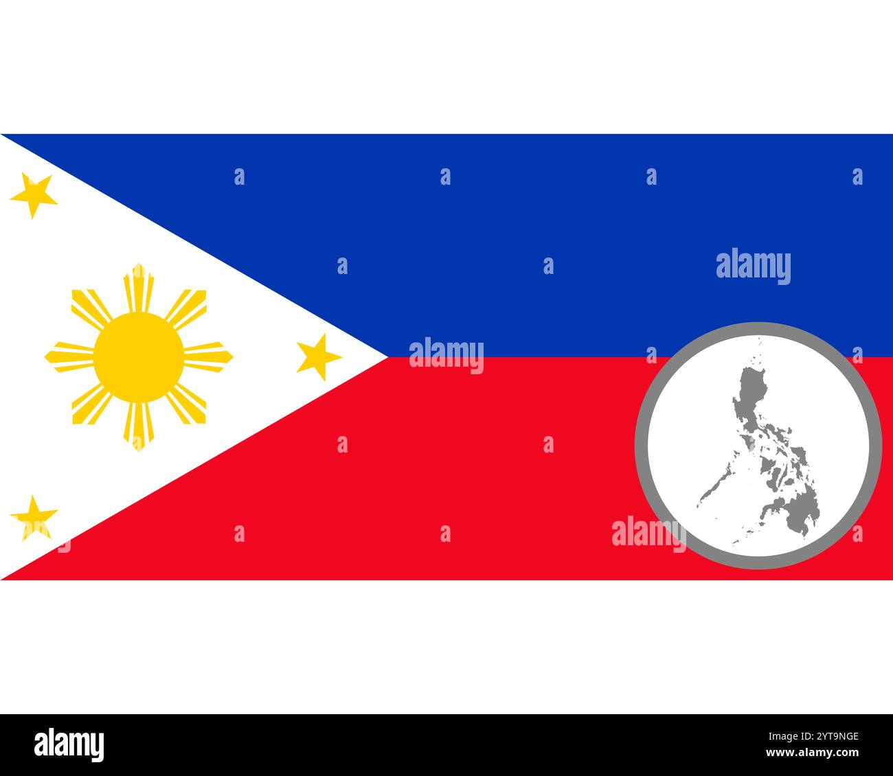 Flag and map of the Philippines Stock Photo - Alamy