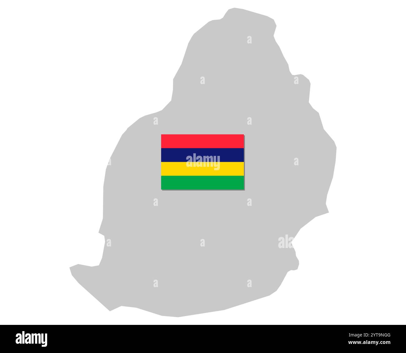 Flag and map of Mauritius Stock Photo - Alamy
