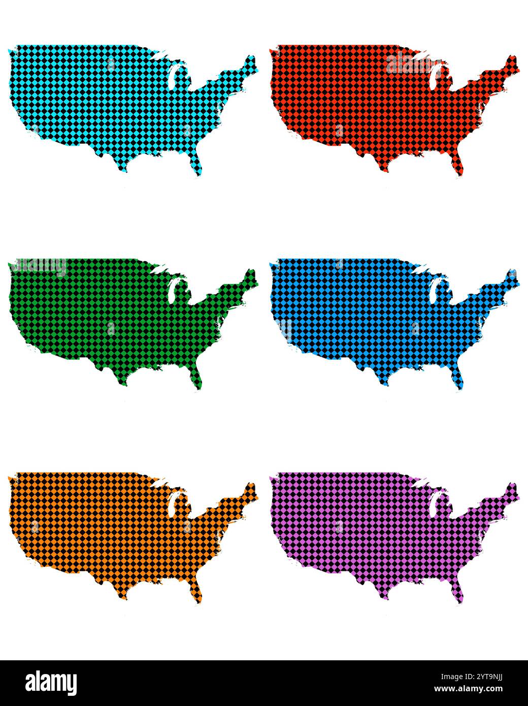 Usa maps hi-res stock photography and images - Alamy