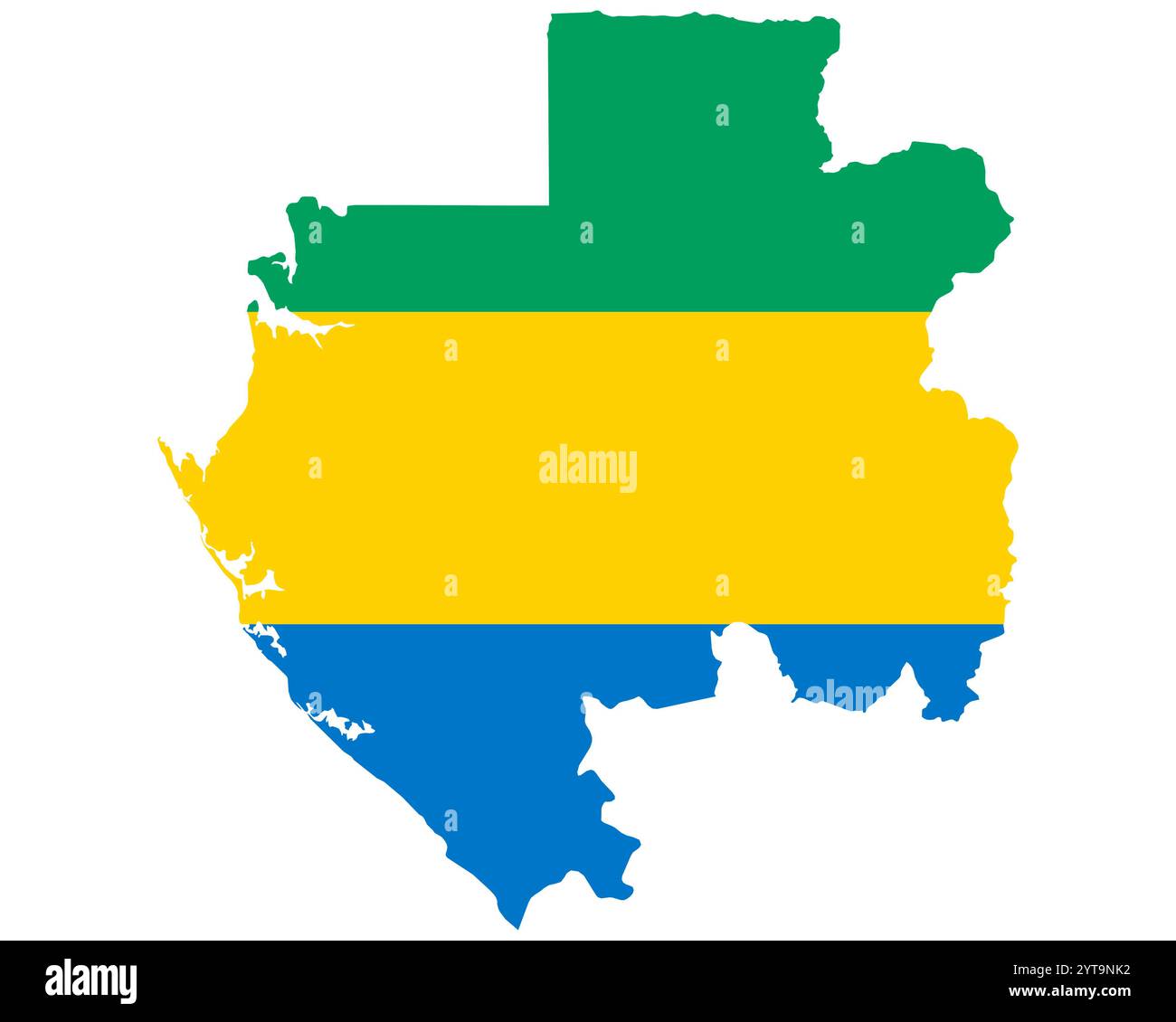 Gabon map map in hi-res stock photography and images - Alamy