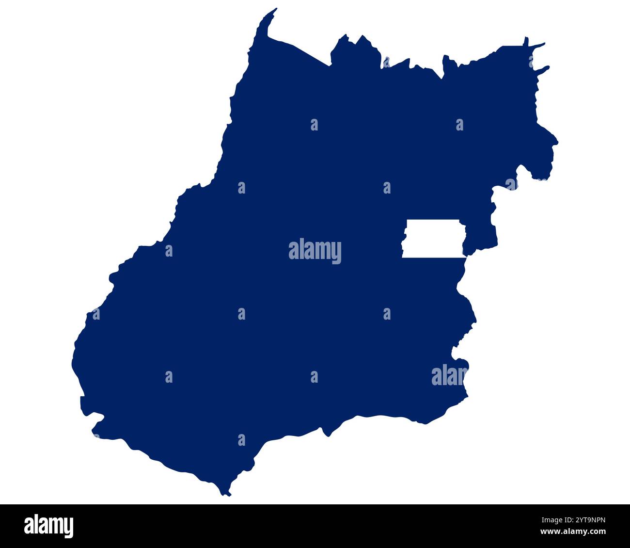 Map of goias in blue color hi-res stock photography and images - Alamy