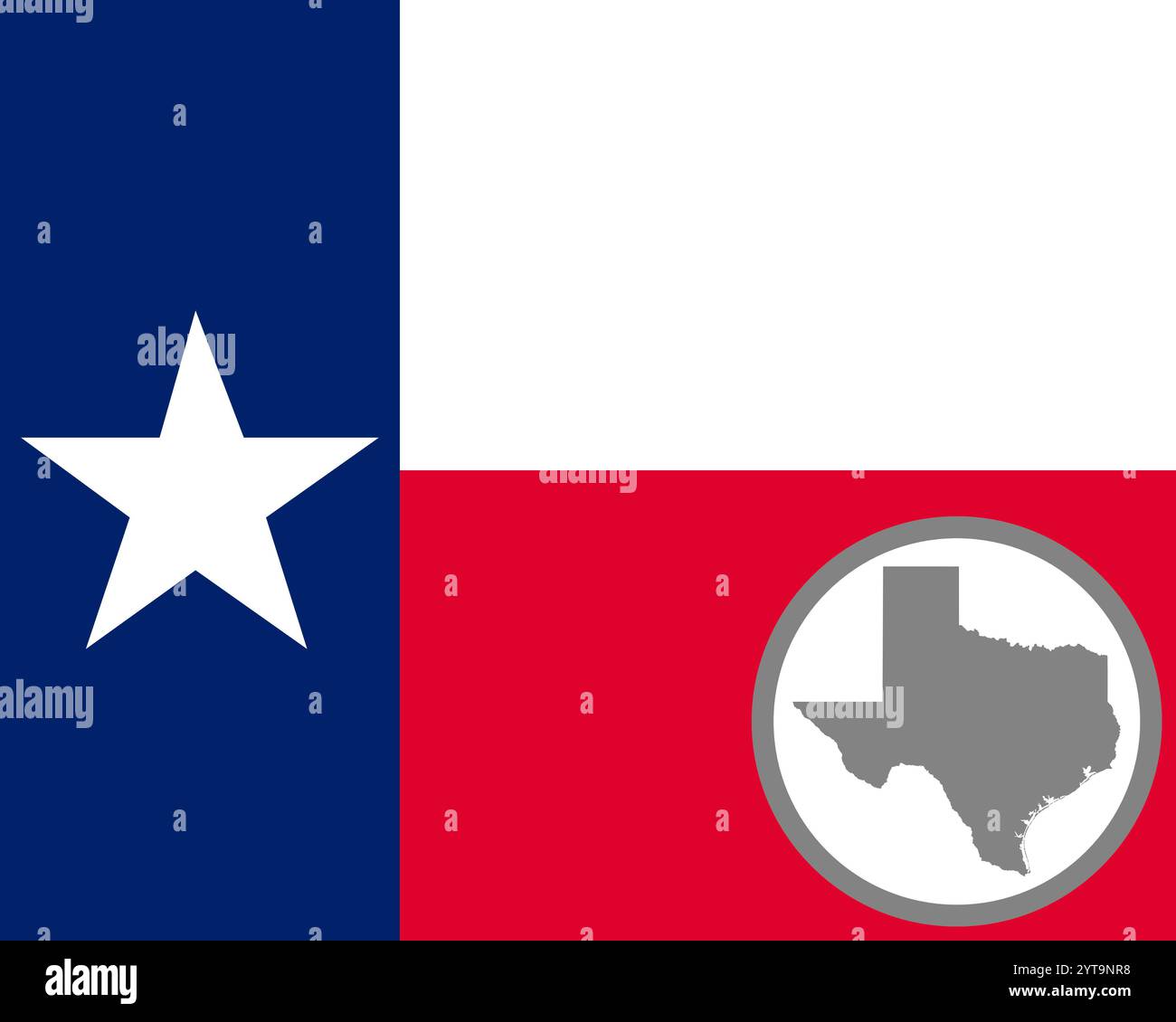 Flag and map of Texas Stock Photo - Alamy