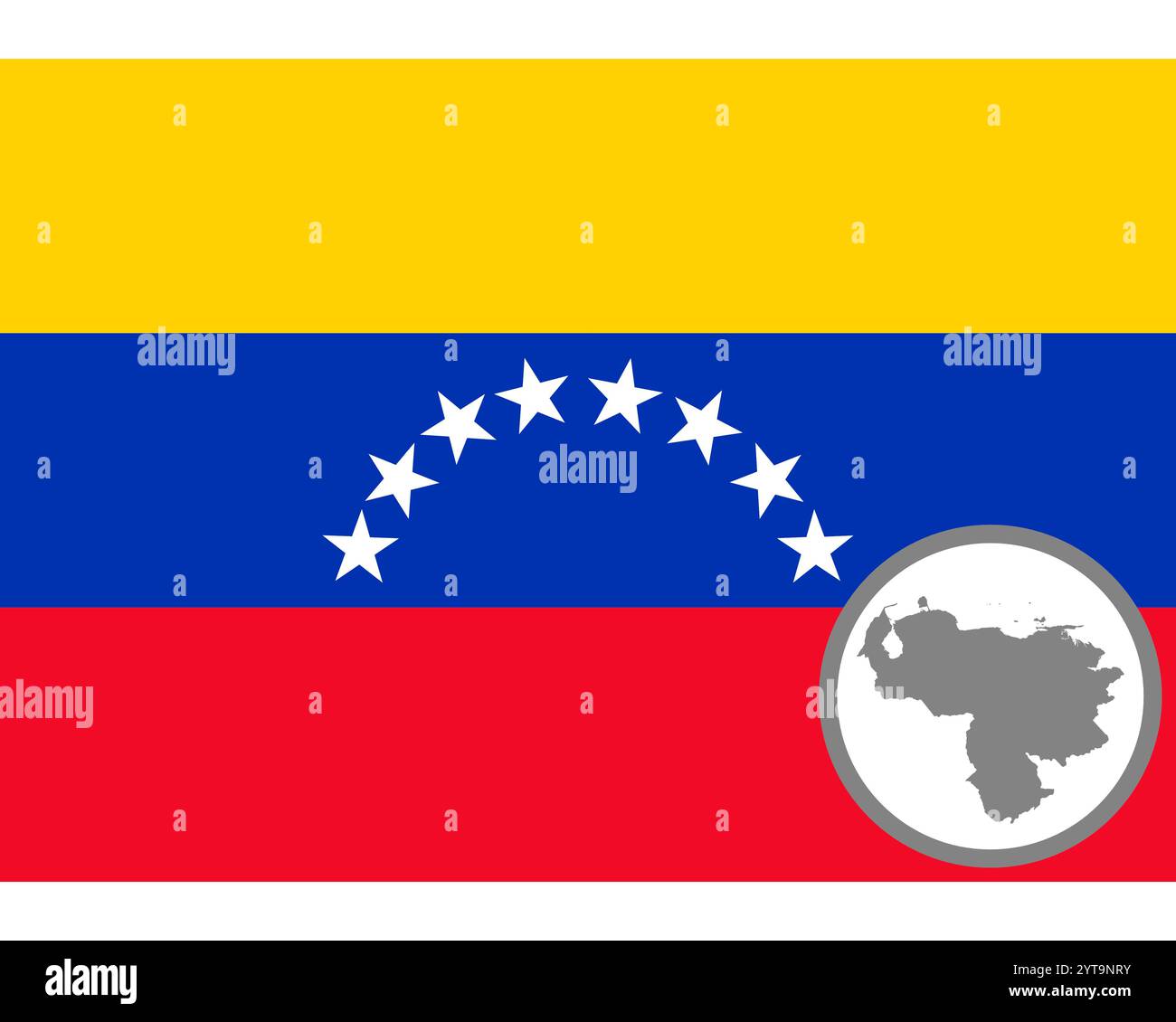 Flag and map of Venezuela Stock Photo - Alamy