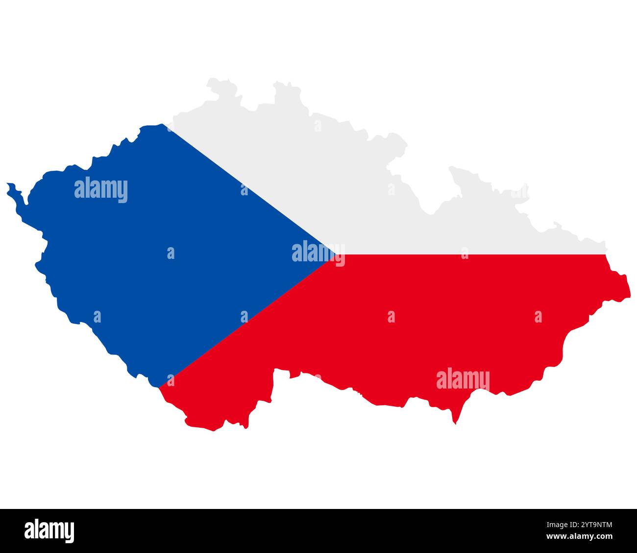 Flag in map of the Czech Republic Stock Photo - Alamy