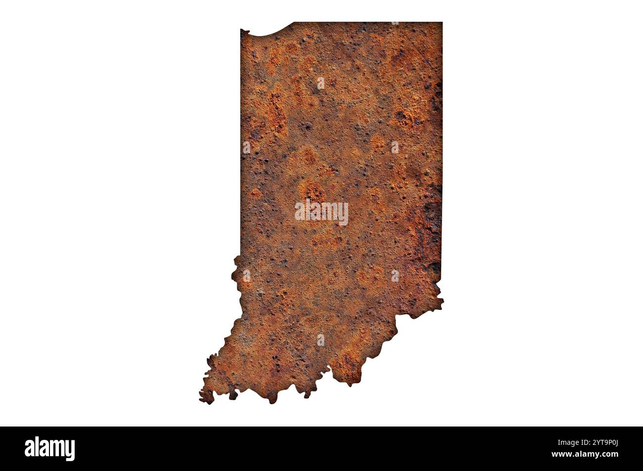Indiana outline map hi-res stock photography and images - Alamy