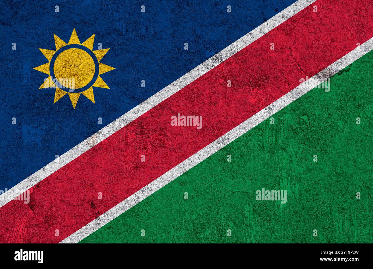 Flag of Namibia on weathered concrete Stock Photo - Alamy