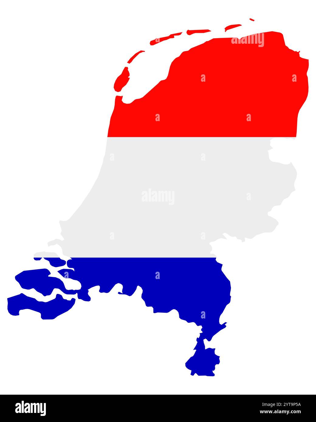 Flag in map of the Netherlands Stock Photo - Alamy