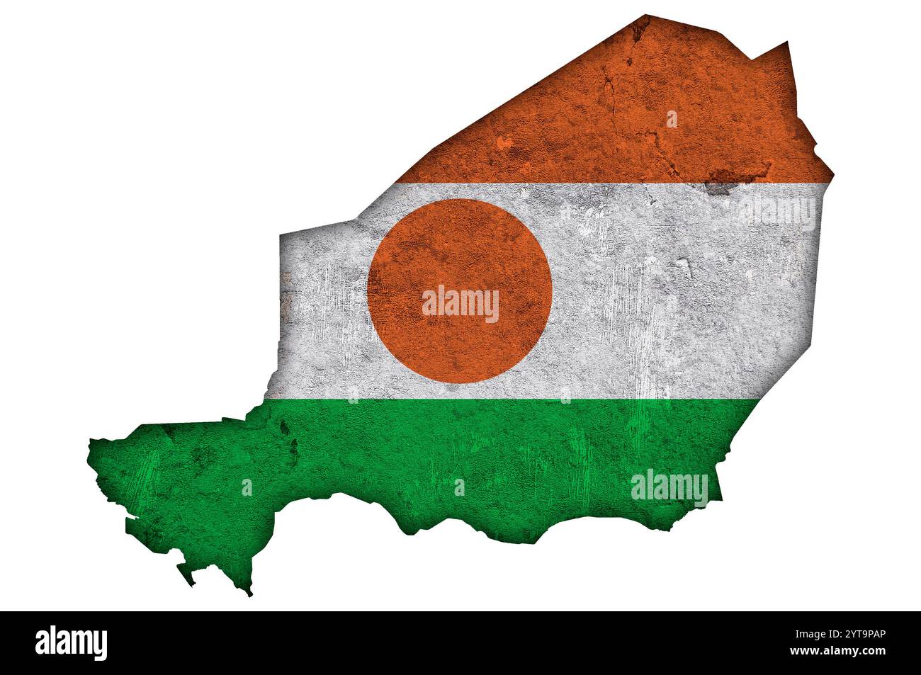 Flag map of niger hi-res stock photography and images - Alamy